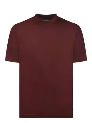 GIULIANO GALIANO High-neck Short-sleeve T-shirt - Red