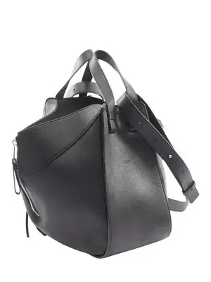 Loewe 2010-2026 Small Leather Hammock Satchel - Black