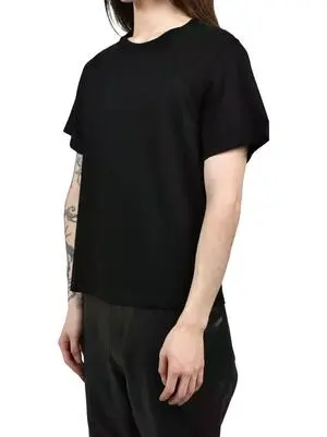 DET BLEV SENT Distressed T-shirt - Black