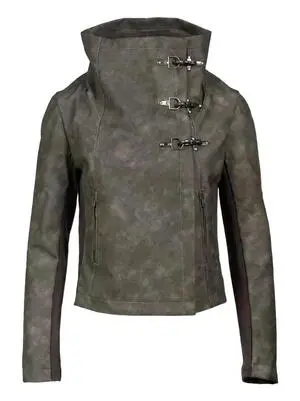 JADED LONDON Jaded London Cera Clasp Funnel-Neck Jacket