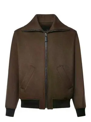 GIULIANO GALIANO Trudy Zip-up Bomber Jacket - Brown
