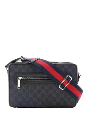 Gucci Gg Supreme Web Crossbody Bag - Black