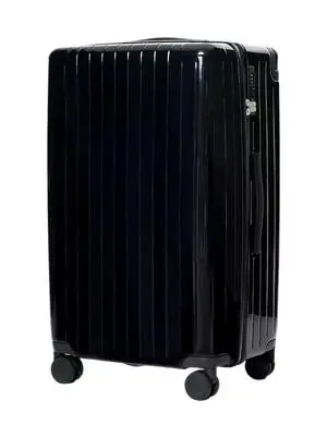 LUFLY Full-sized Ribbed Suitcase - Black