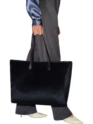 REFORMATION Haircalf Sofia Tote - Black