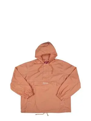 Supreme Contrast Stitch Twill Pullover 'peach - Orange