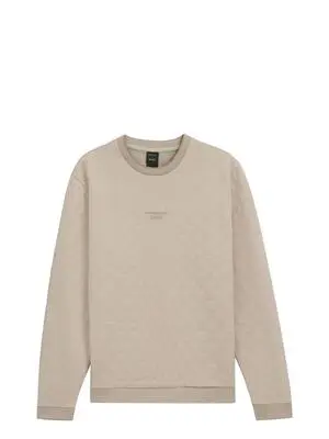 BOSS Porsche X Sweatshirt With Pasha Check Jacquard - Light Beige