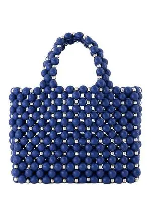 BELYED HANDCRAFT Zola – Handcrafted Wooden Bead Handbag Belyed - Blue
