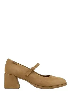 Camper Kora Suede Mary Jane Shoes - Brown