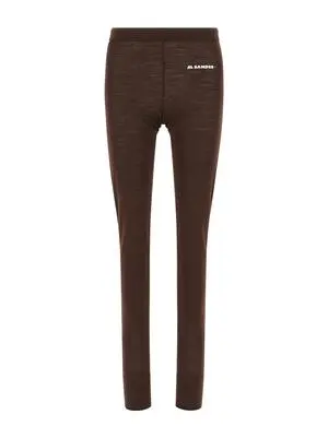 JIL SANDER JIL SANDER 029 Technical Wool Leggings Multicolor