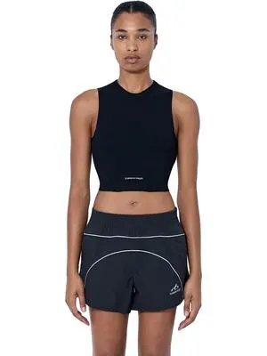 Balenciaga Fitted Cut Top - Black