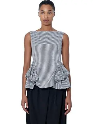 Dries Van Noten Casey Sleeveless Top - Brown