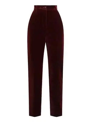 Dolce & Gabbana Slim Velvet Trousers - Multicolor