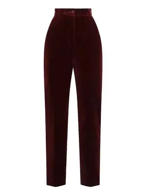 Dolce & Gabbana Slim Velvet Trousers - Multicolor