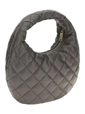 Saint Laurent Icarino Quilted Nappa Hobo Bag - Gray