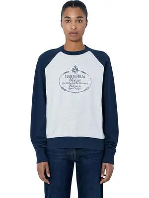 Prada Cotton Crew-neck Sweatshirt - Blue