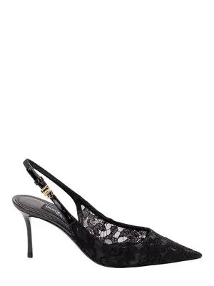 Dolce & Gabbana Lace Slingback - Multicolor