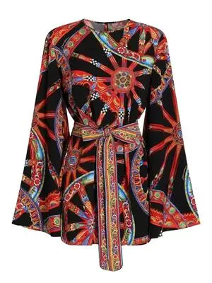 Dolce & Gabbana Silk Printed Dress - Multicolor