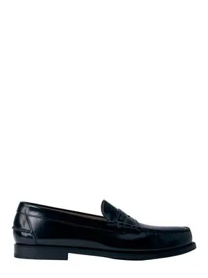 Prada Leather Loafers - Black