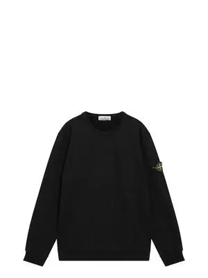 Stone Island Cotton Crewneck Sweatshirt - Black