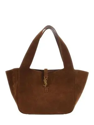 Saint Laurent Le 5 À 7 Bea Suede Shoulder Bag - Brown