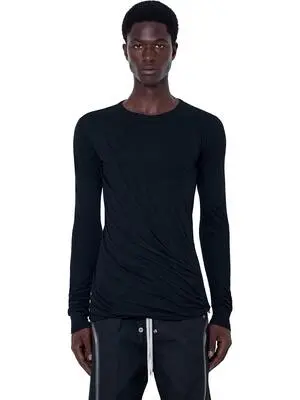 Rick Owens Long Sleeve Crewneck Top - Black