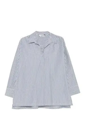 Max Mara Striped Cotton Shirt - Green