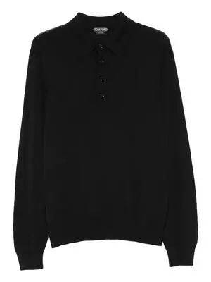 TOM FORD Polo Shirts - Black
