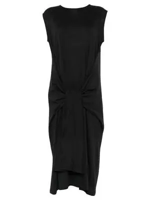TOTEME Knotted Detail Sleeveless Day Dress - Black