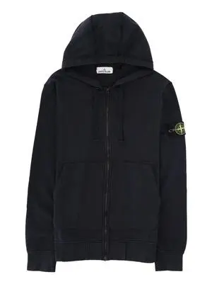 Stone Island Felpa Con Cappuccio - Blue