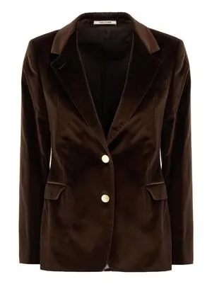 Tagliatore Velvet Blazer Multicolor