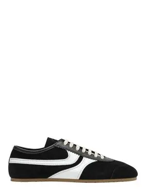 Dries Van Noten Suede And Leather Sneakers - Black