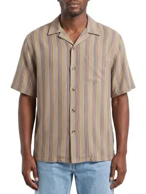 SAINT LAURENT Saint Laurent Men Pinstriped Silk Twill Shirt Saint Laurent