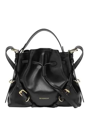 Givenchy Small Voyou Bucket Bag In Calfskin - Black
