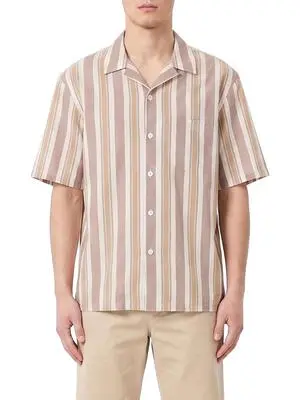 Saint Laurent Striped Cotton Shirt - Cream