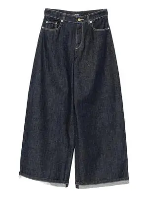 Max Mara Denim Wide-leg Jeans - Blue