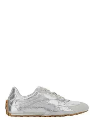 Bottega Veneta BOTTEGA VENETA Leather Orbit Flash Sneakers Silver