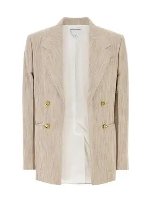 Bottega Veneta Viscose Blend Blazer - Brown