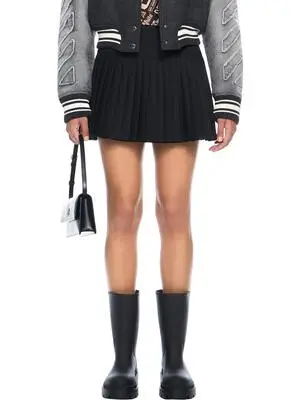 OFF-WHITE Off-White Women Big Bookish Logo Pleated Skirt