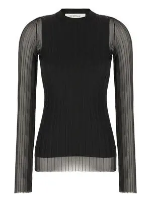 Sportmax Ribbed Long Sleeve Top - Multicolor