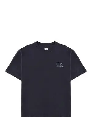 C.P. COMPANY T-shirt With Logo And Print - Blue