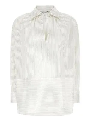 Max Mara MAX MARA Striped Long Sleeve Shirt Multicolor