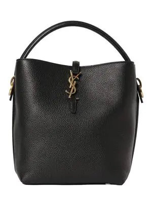 Saint Laurent Calf Leather Bucket Bag - Black