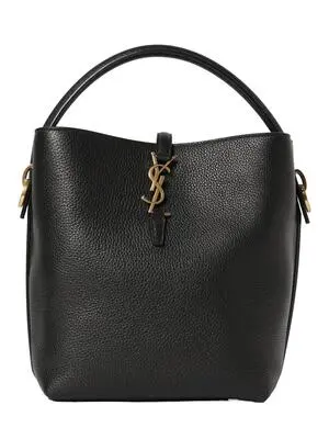 Saint Laurent Calf Leather Bucket Bag - Black
