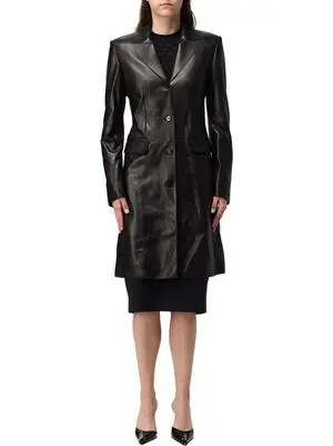Gucci Single-breasted Smooth Lambskin Leather Jacket - Black