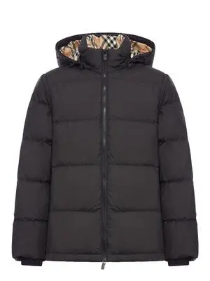 Burberry Down Jacket With Detachable Sleeves - Black