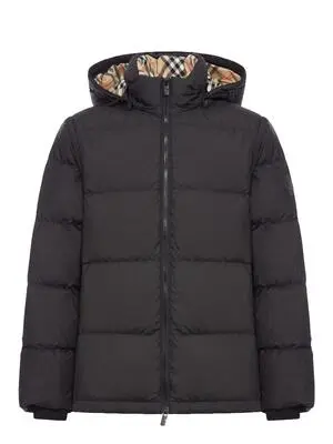 Burberry Down Jacket With Detachable Sleeves - Black