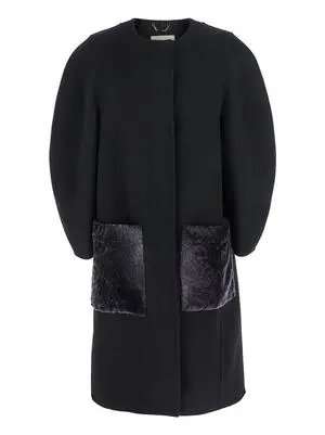 Fendi Wool Blend Coat - Multicolor