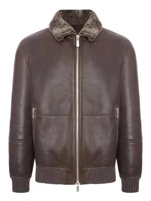 BRUNELLO CUCINELLI Brunello Cucinelli Men Vintage Shearling Bomber
