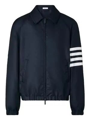 Thom Browne Windbreaker Jacket - Blue