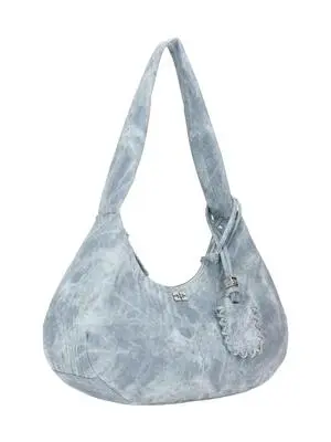 GANNI Bleached Hobo Bag - Multicolor